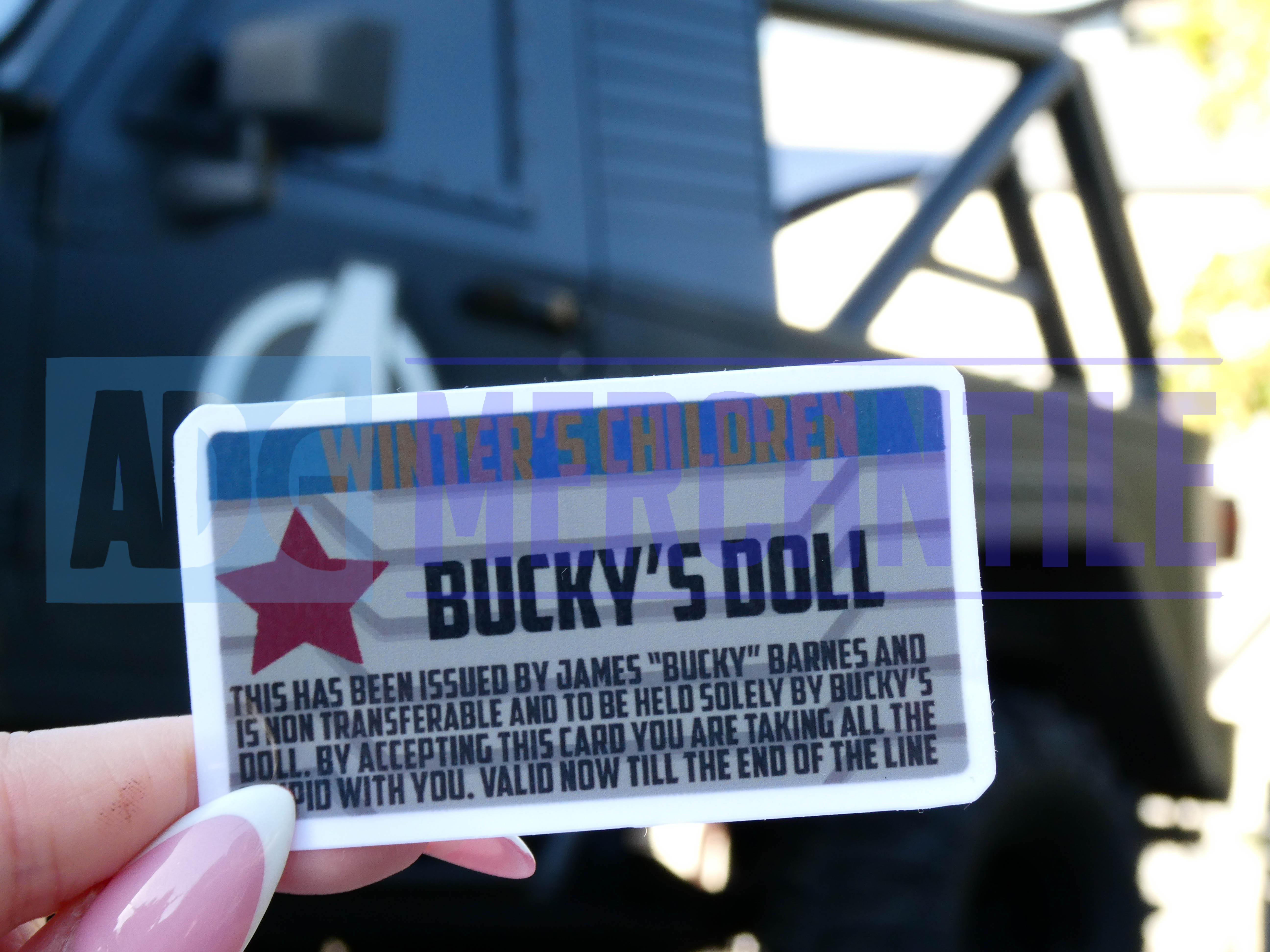 M25 Bucky Barnes' Doll Marvel sticker | ADG Mercantile